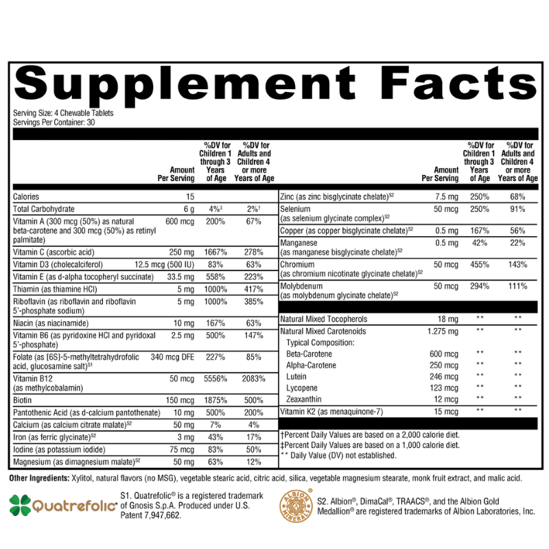 Activnutrients Chewable Mixed Berry Tablets - Doctors Studio Store