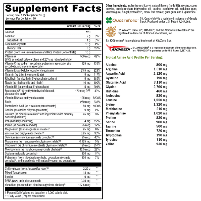 Fit Food Lean Complete Sugar & Stevia-Free Packets (10 Servings ...